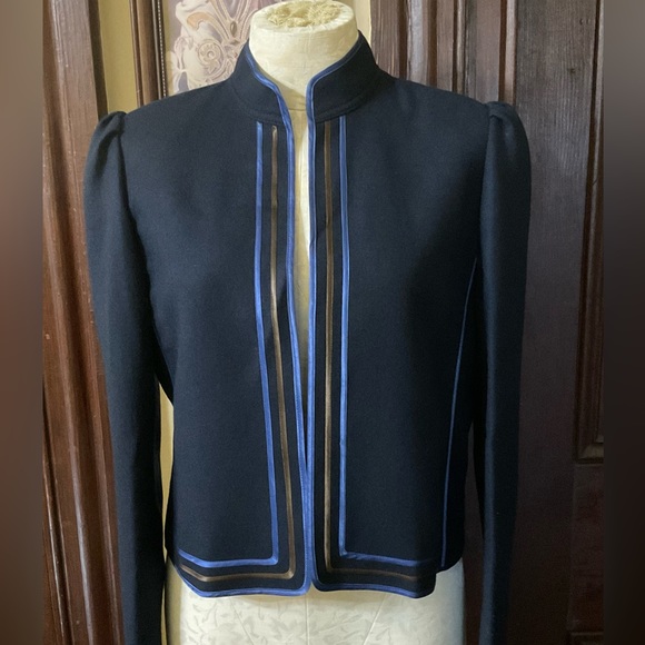 Louis Feraud | Jackets & Coats | Louisferaud Vintage Navy Wool Jacket S ...